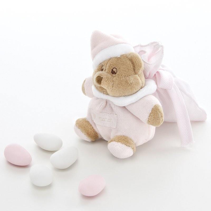Teddy Bear For Babies Nanan Collection 8 cm Puccio Pink 12080R - Baby Room